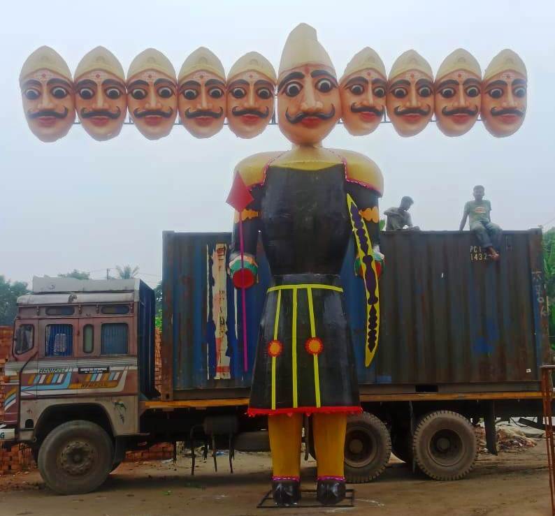 Ravana Statue | Ravan Statue for Dussehra Dahan | Ravan Paper art statue