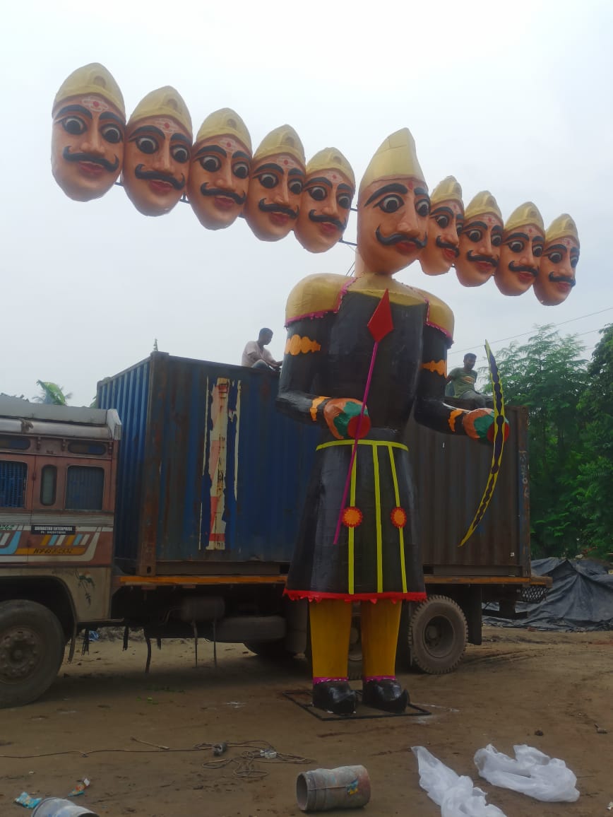 Ravana Statue | Ravan Statue for Dussehra Dahan | Ravan Paper art statue